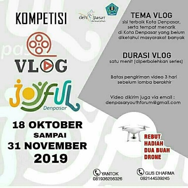Lomba Vlog Joyful Denpasar - https://www.denpasarkota.go.id